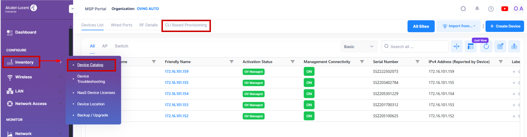 CLI Based Provisioning CLI Based Provisioning